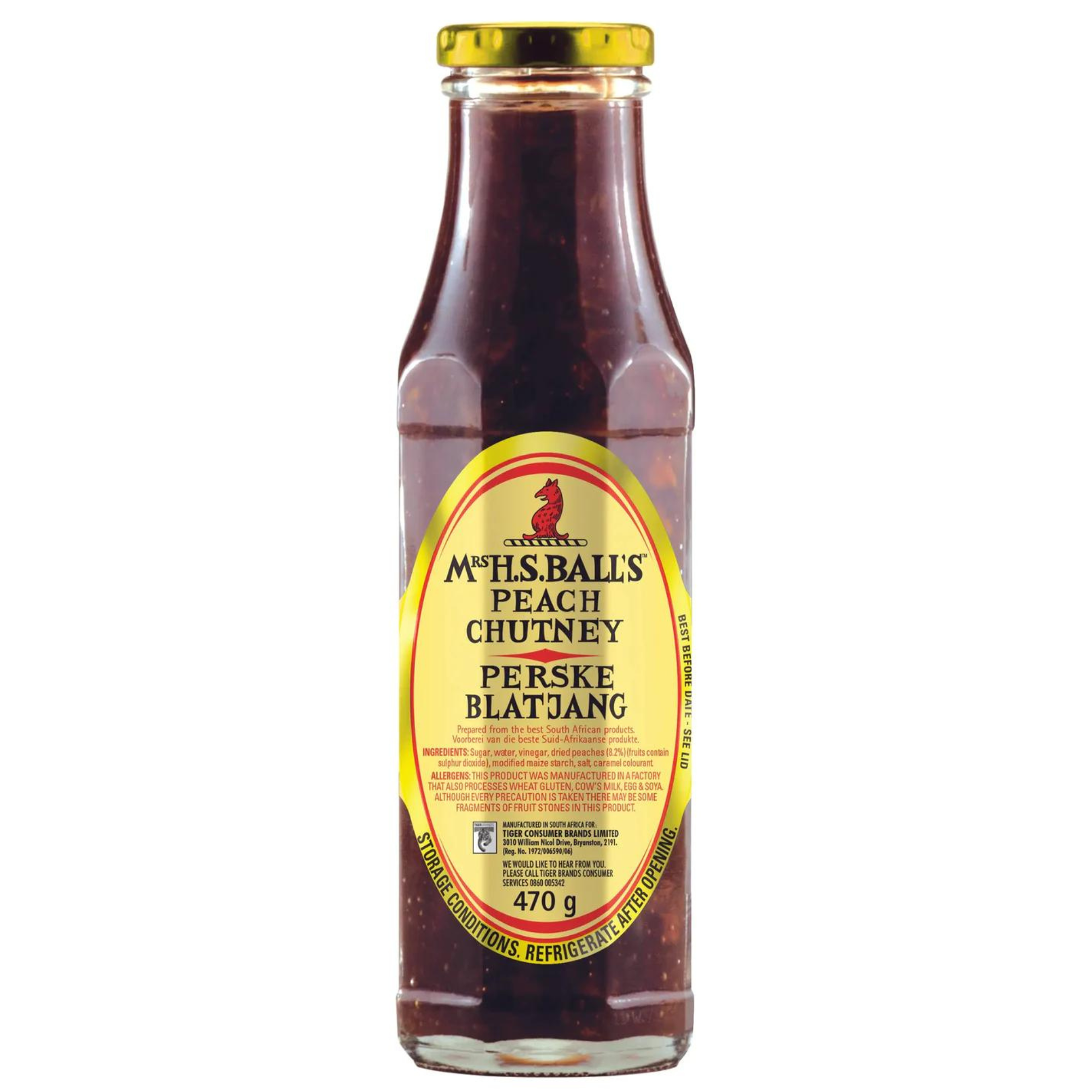 Mrs. Ball's Chutney Peach, 470g | Buy in Canada – The South African Shop